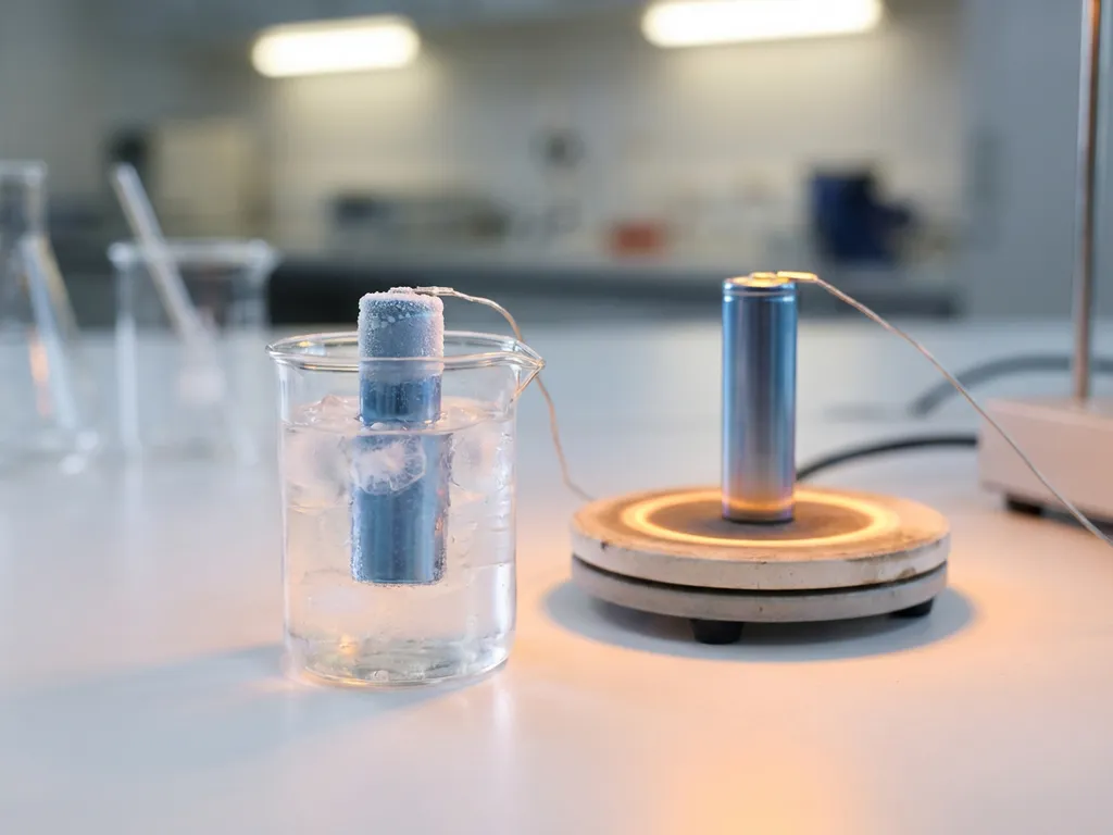 How does temperature affect electrochemical reaction rates in batteries ...